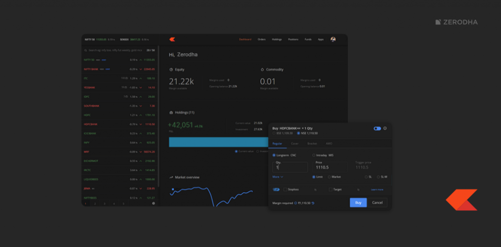 Dark theme & simplified order window on Kite web – Z-Connect by Zerodha