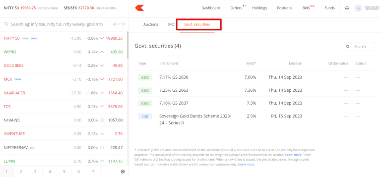 Invest in government bonds and sovereign gold bonds on Kite – Z-Connect by Zerodha